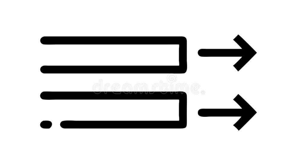 Arrows Indicating Data Flow Direction Icon, Vector Design Generative AI ...