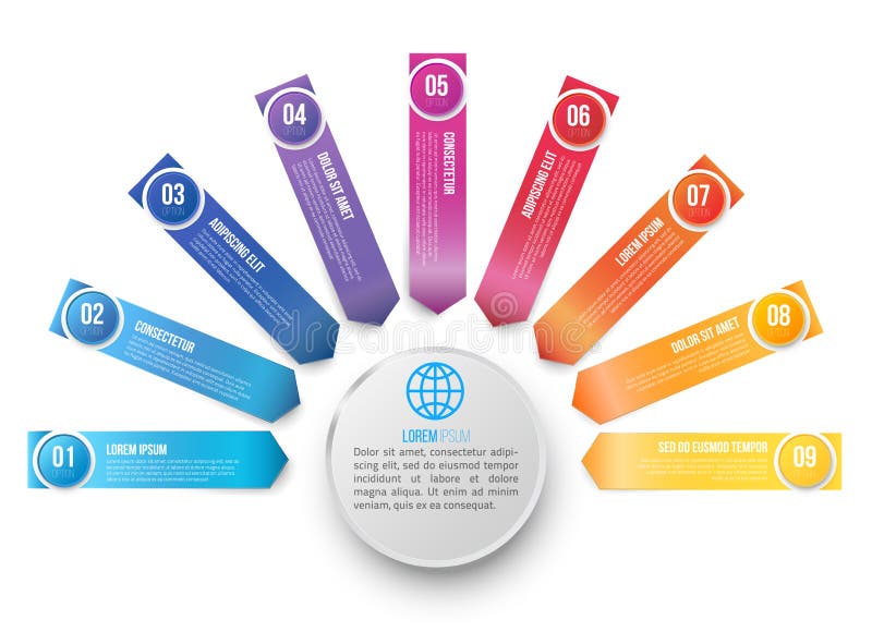 Arrows Infographic Template Stock Vector - Illustration of roadmap ...