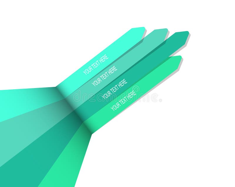 Arrows of Infographics. Colored Arrows of Different Lengths for ...