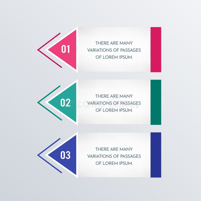 Arrows Infographics Template Design. Business Concept Infograph with 3 ...