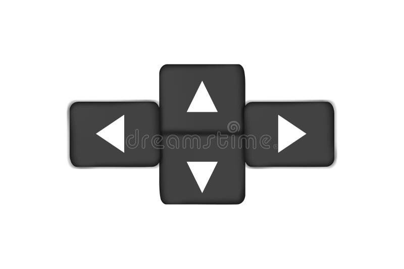 Arrows on the keyboard. stock vector. Illustration of keyboard - 232940687