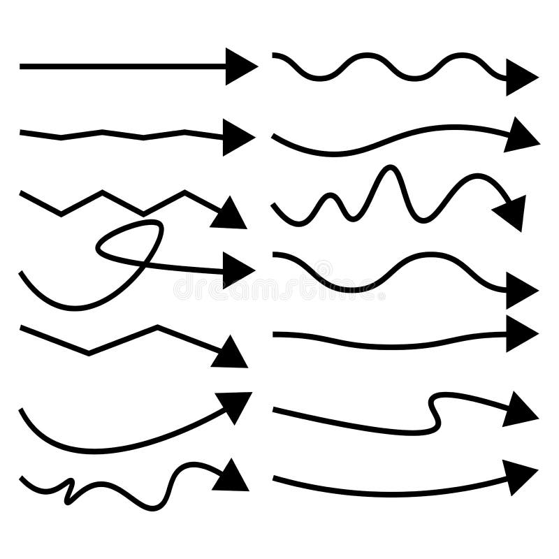 Arrows Lines Different. Vector Illustration. Stock Image Stock Vector ...