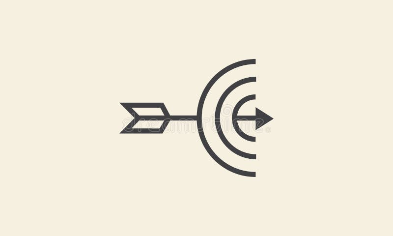 Arrows Lines with Focus Target Logo Vector Icon Symbol Graphic Design ...