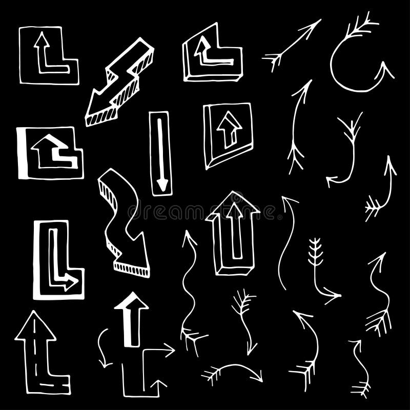 Arrows and Lines. stock vector. Illustration of arch - 64524707