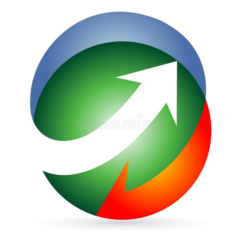 Arrows logo stock vector. Illustration of commercial - 23960289