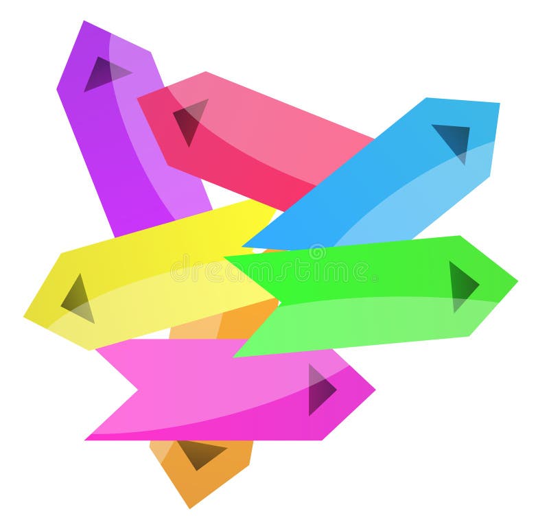 Arrows mess stock illustration. Illustration of competition - 31490641