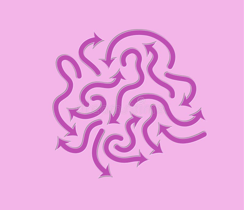 Arrows mess stock illustration. Illustration of competition - 31490641