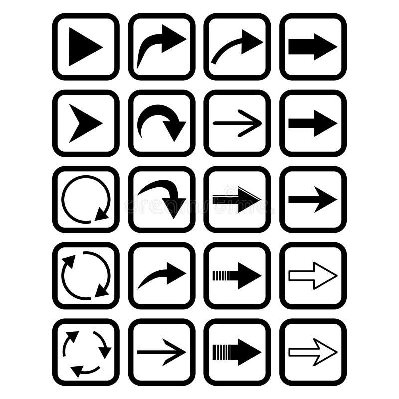 Arrows modern icon stock vector. Illustration of improvement - 246661302