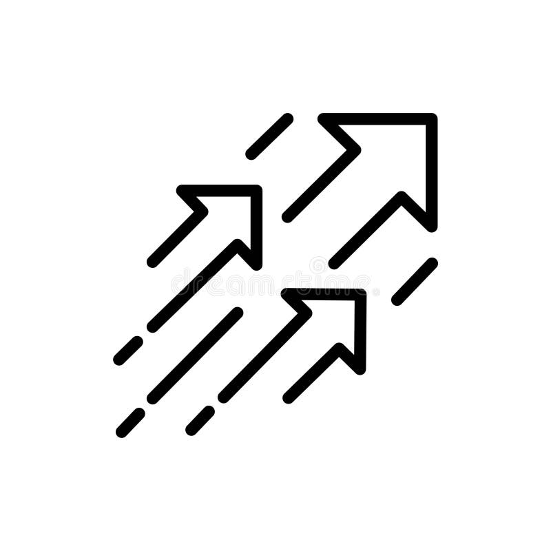 Arrows or Move Forward Line Icon. Arrow Vector Icon. Signs Direction ...