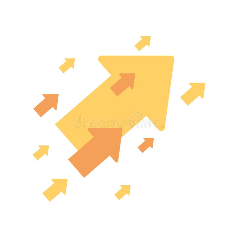 Arrows moving up stock vector. Illustration of glossy - 228401567