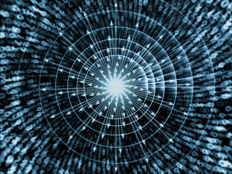 Of Arrows and Numbers stock illustration. Illustration of code - 129385309