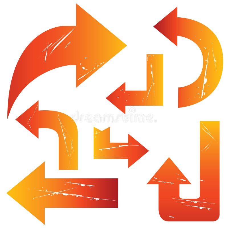 Arrows stock vector. Illustration of attraction, collection - 36445630