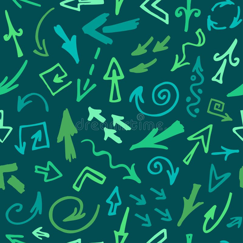 Arrows pattern. stock vector. Illustration of arrow, design - 62496134