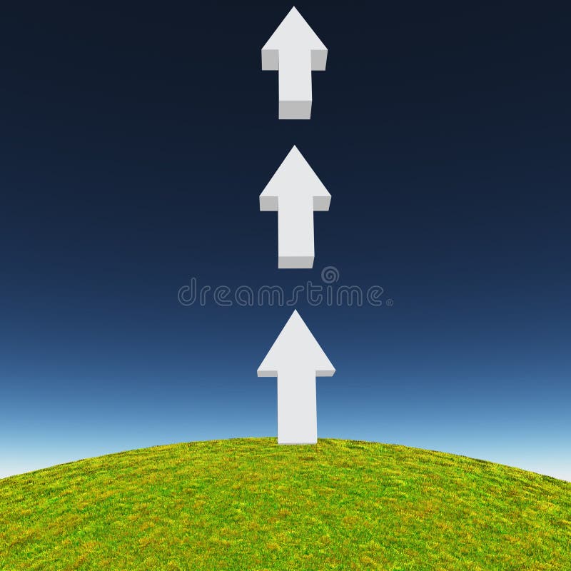 Arrows point up stock illustration. Illustration of high - 28704360