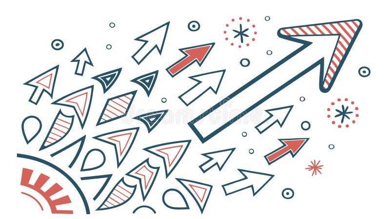 Arrows Pointing Conflicting Directions Illustration, Vector Design ...