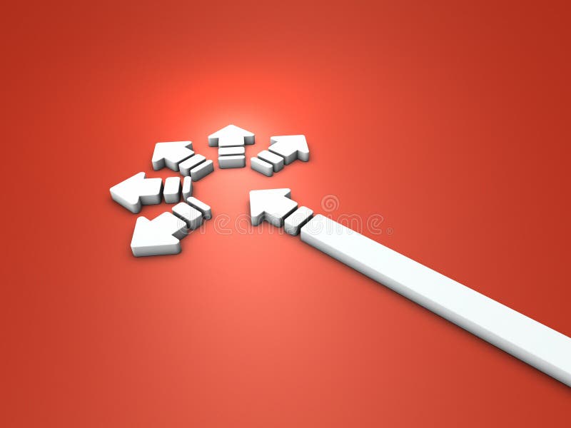 Arrows Pointing Upwards. an Abstract Concept Representing a Gradual ...