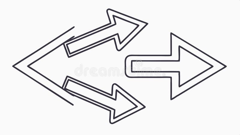 Arrows Pointing Opposite Directions, Divergence and Distribution ...