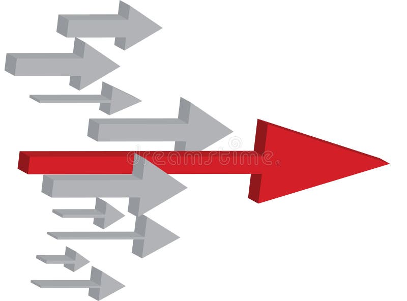 Arrows pointing right stock illustration. Illustration of arrows - 14115399