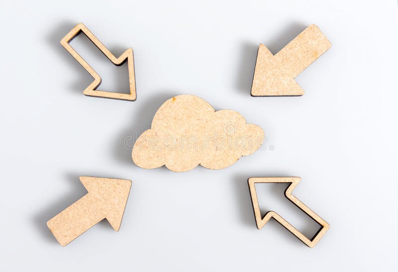 Arrows Pointing To Place for Text. Stock Image - Image of object ...