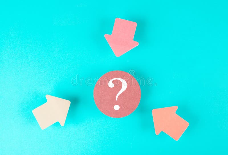 Arrows Pointing To a Question Mark in the Middle Looking for an Answer ...