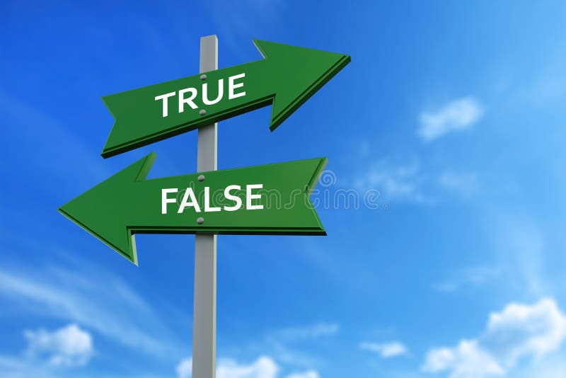 True and False Arrows Opposite Directions Stock Illustration ... True and False Arrows Opposite Directions Stock Illustration ...