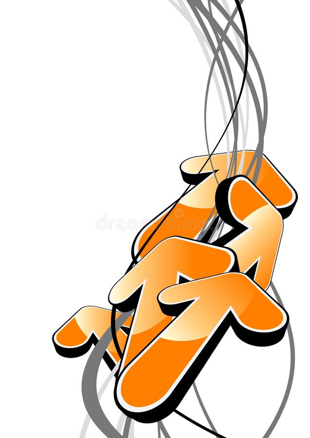 Arrows pointing right stock illustration. Illustration of arrows - 14115399