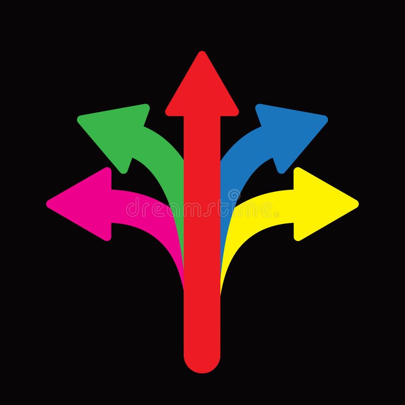 Arrows Pointing Up, Vector Icon Stock Vector - Illustration of point ...