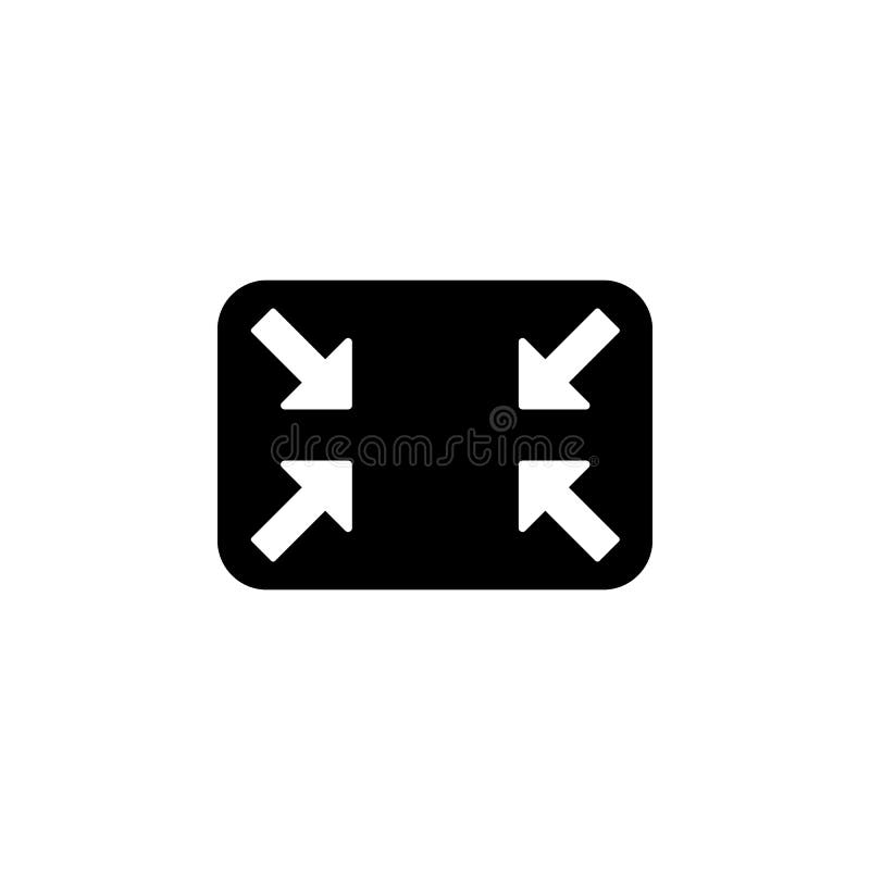 Arrows in a Rectangle Icon. Element of Minimalistic Icon for Mobile ...