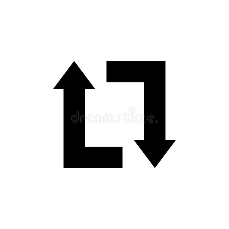 Arrows Repeat Icon Set. Repetition Vector Symbol. Exchange or Replace ...