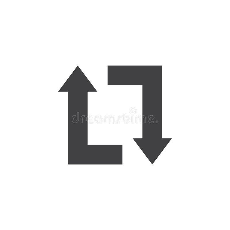 Arrows Repeat Icon Set. Repetition Vector Symbol. Exchange or Replace ...