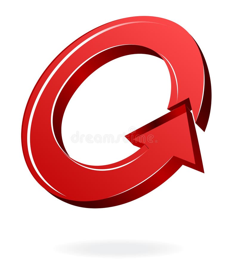 Arrows Ring Rotating stock illustration. Illustration of collection ...