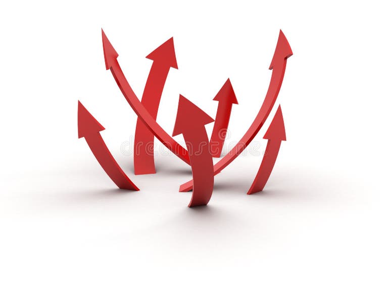 Rising Arrows Background Stock Illustrations – 3,120 Rising Arrows ...