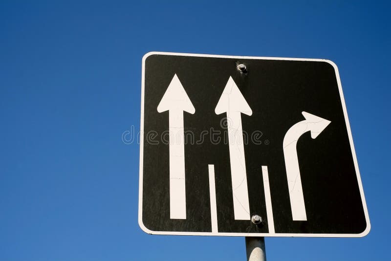 Arrows road signs stock image. Image of advice, assistance - 9028123