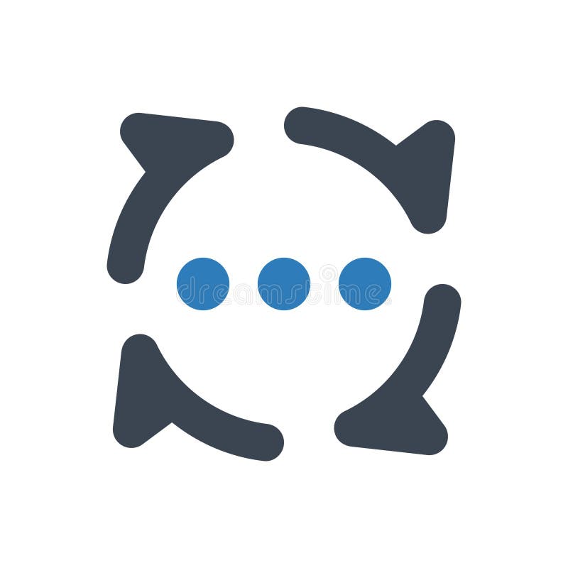 Arrows rotate icon stock vector. Illustration of icon - 262613101