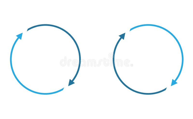 Arrows rotating stock vector. Illustration of cursor - 127511193