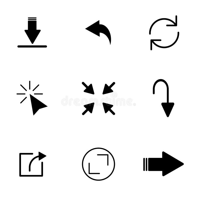 Arrows Set. Arrow for the Website and App Stock Illustration ...