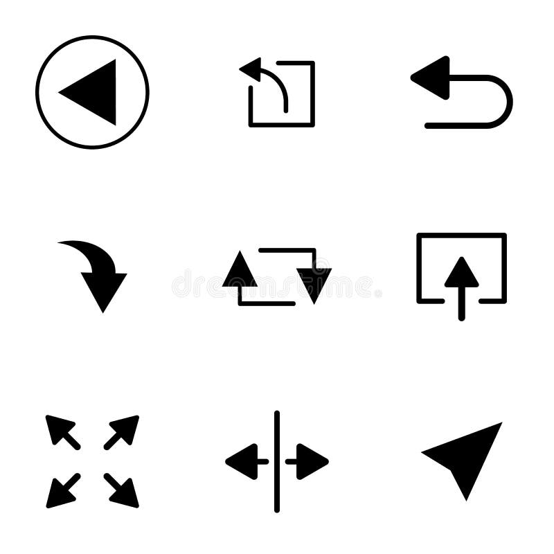 Arrows Set. Arrow for the Website and App Stock Illustration ...