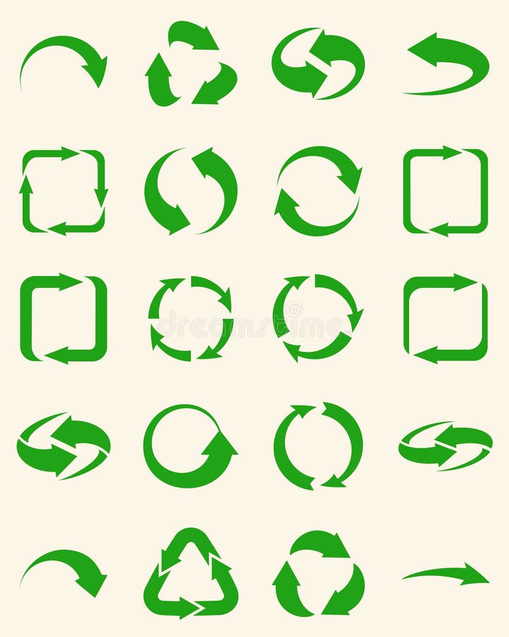Arrows Set - Ecology Icons Collection Stock Vector - Illustration of ... Arrows Set - Ecology Icons Collection Stock Vector - Illustration of ...