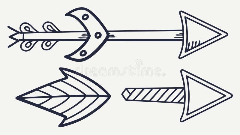 Arrows Set Pointers Direction Vector Navigation Guide, Vector Design Generative AI Stock Vector ...