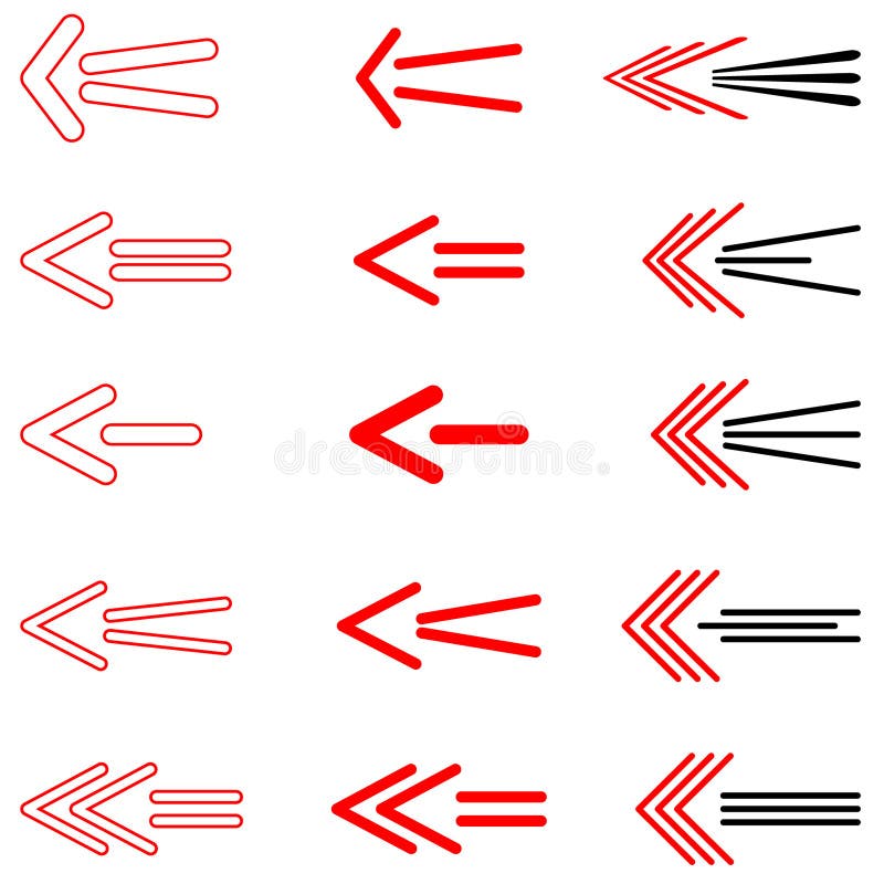 Arrows set. Vector. stock vector. Illustration of logo - 8235388