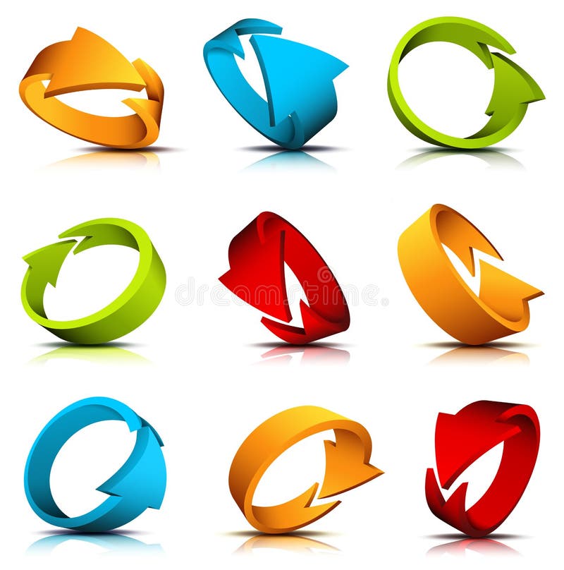 Arrows set stock vector. Illustration of reflection, icons - 37116787