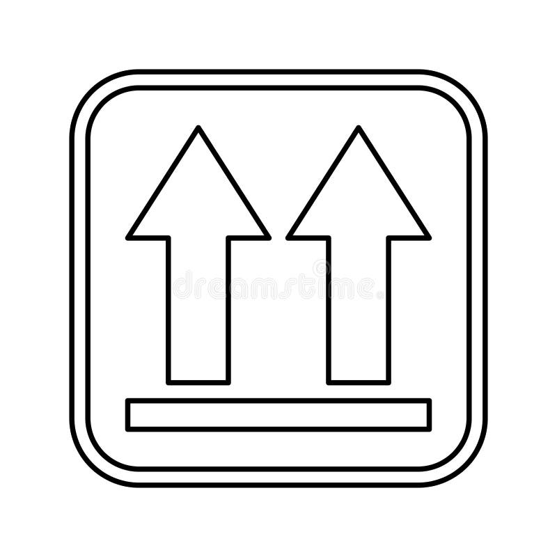 Arrows side up icon stock illustration. Illustration of post - 84505125