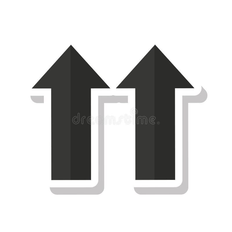 Arrows side up icon stock illustration. Illustration of arrow - 84492764