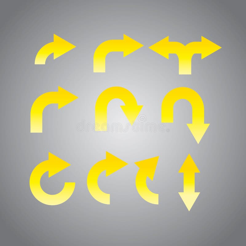 Arrows, Sketch and Graphic with Pointing in a Direction To Target with ...