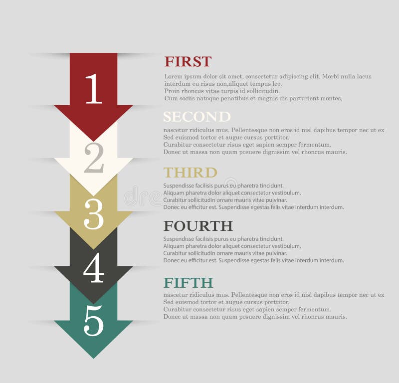 Two Arrows. 2 Steps Diagram, Elements, Charts, Infographics. Stock ...