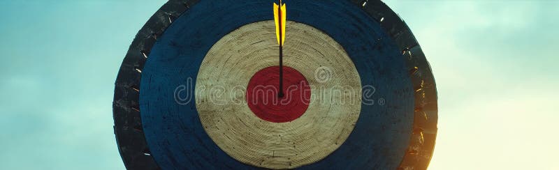 Arrows Strike with Precision, Embedding Deep into the Center of a ...