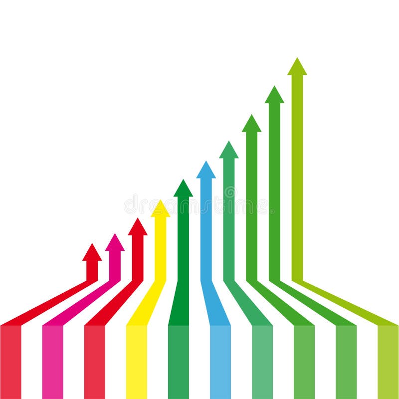 Arrows success stock vector. Illustration of arrow, rose - 90283120