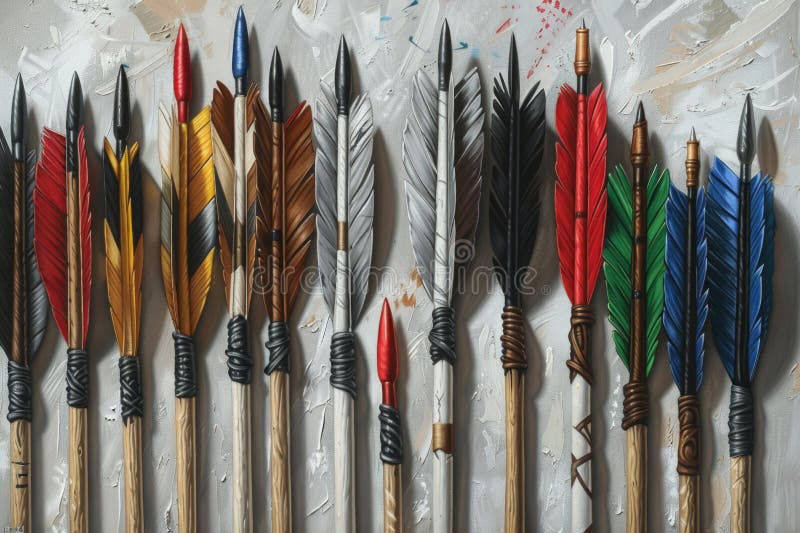 Arrows on a table stock image. Image of outdoors, symbol - 375133737