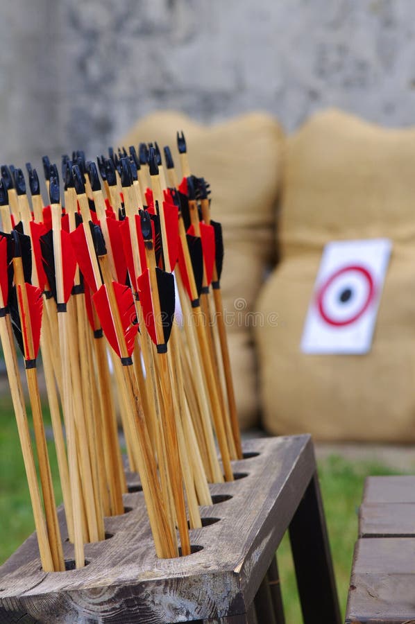 Arrows and target stock photo. Image of leisure, shot - 20446052