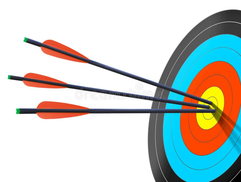 Arrows on Target stock photo. Image of bulls, precise - 28543948